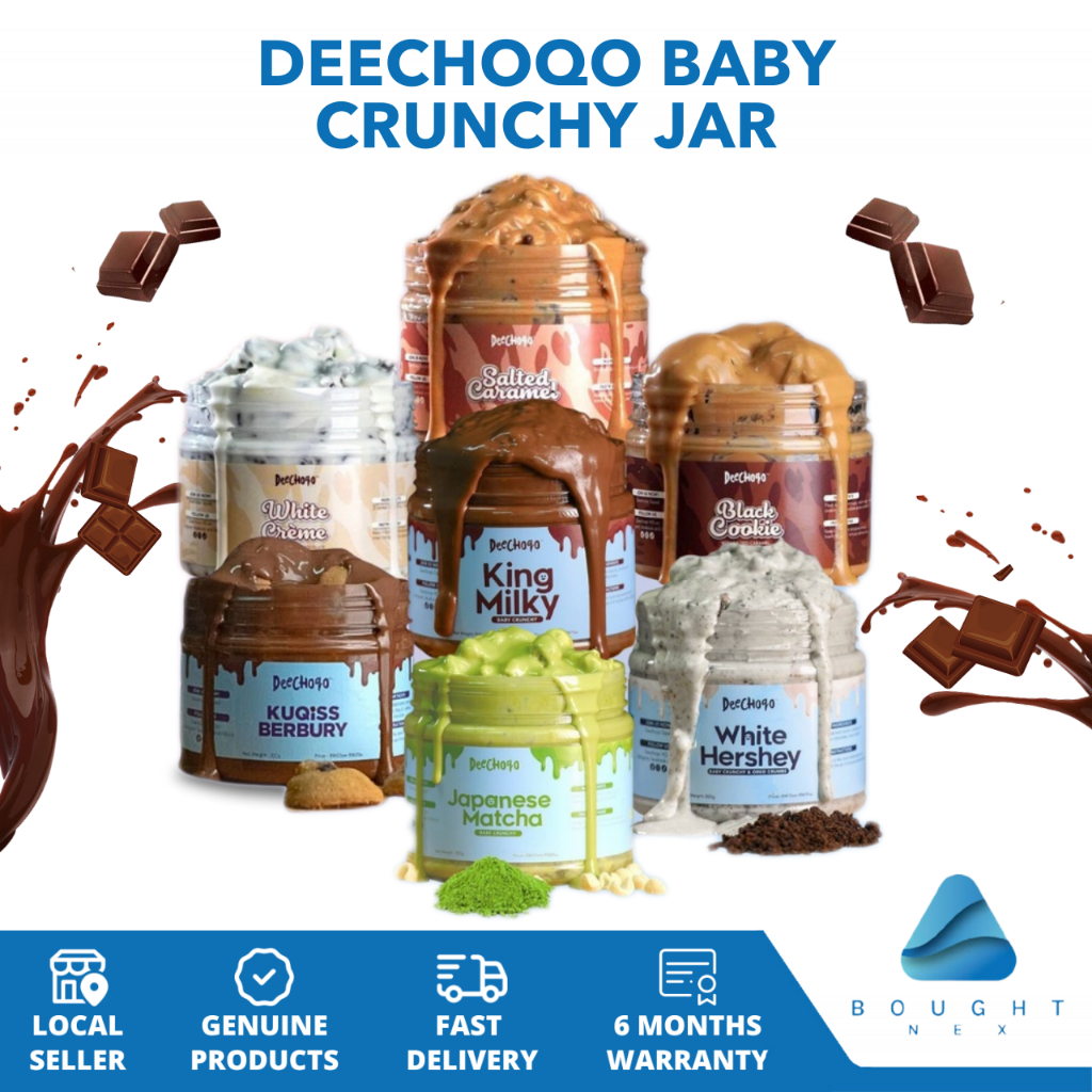 Deechoqo Baby Crunchy Treats - Jar Cookies, Chocolate, Salted Caramel ...