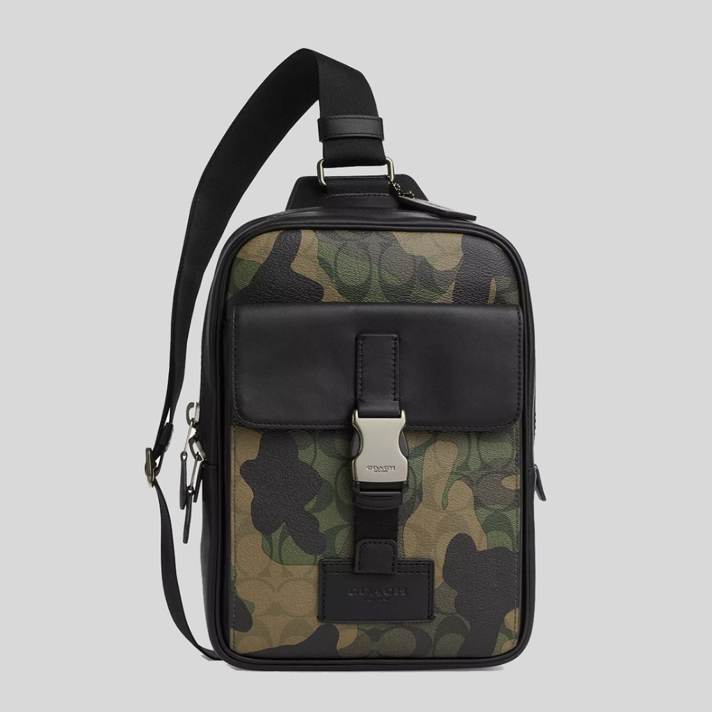 COACH Track Pack In Signature Canvas With Camo Print Green Multi CL944 ...