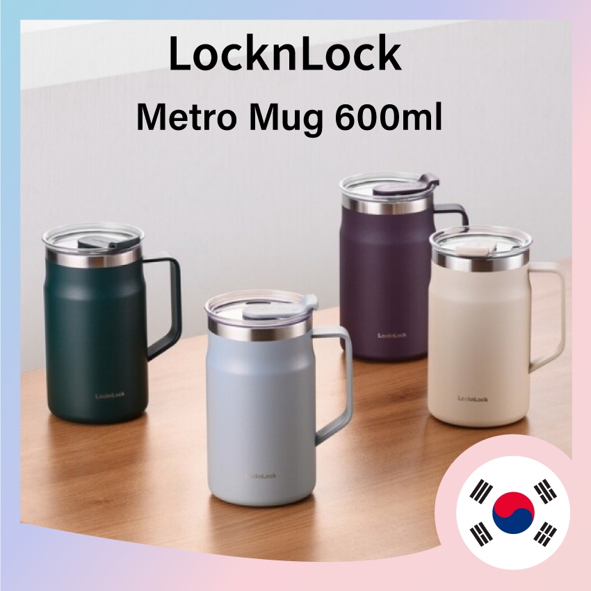 [ LocknLock ] Metro Mug Tumbler 600ml From Korea | Shopee Singapore