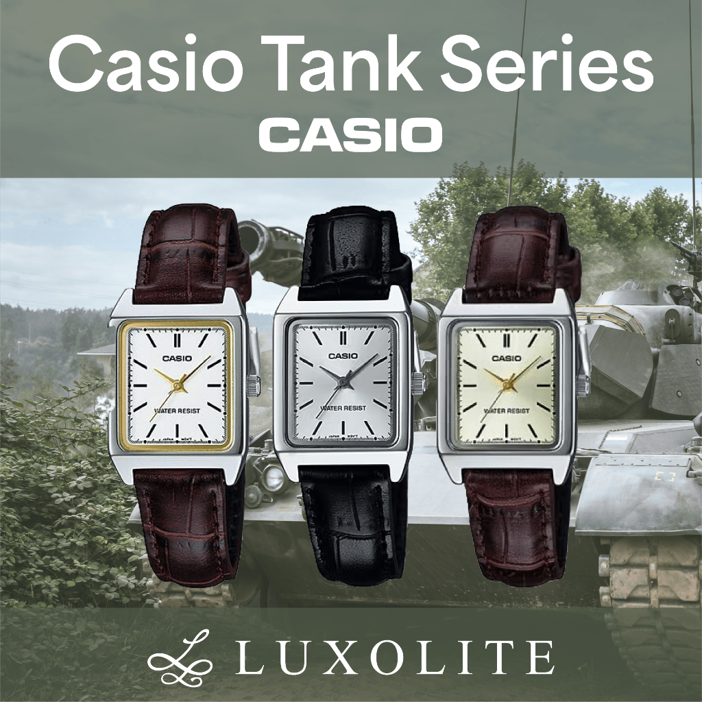 [Luxolite] Casio LTP-V007L Series Women Leather Strap Watch LTP-V007L ...