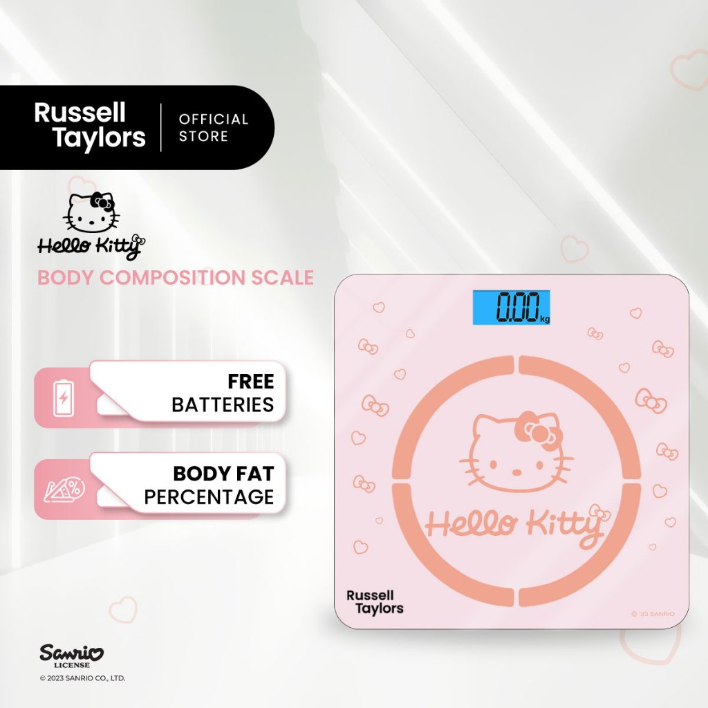 Russell Taylors x Sanrio Hello Kitty Body Fat Smart Bluetooth Weighing ...