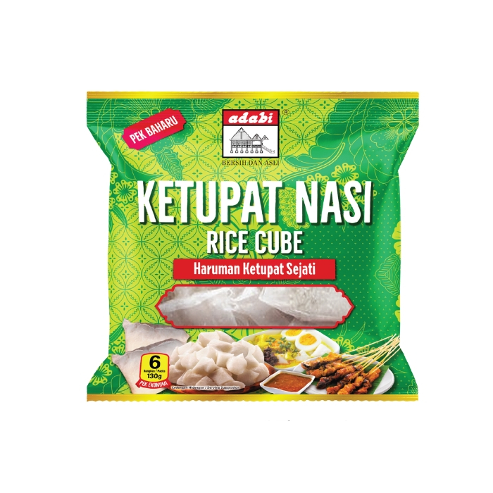 Adabi Rice Cube Economy (Ketupat Nasi Ekonomi), 6S X 130G (Halal ...