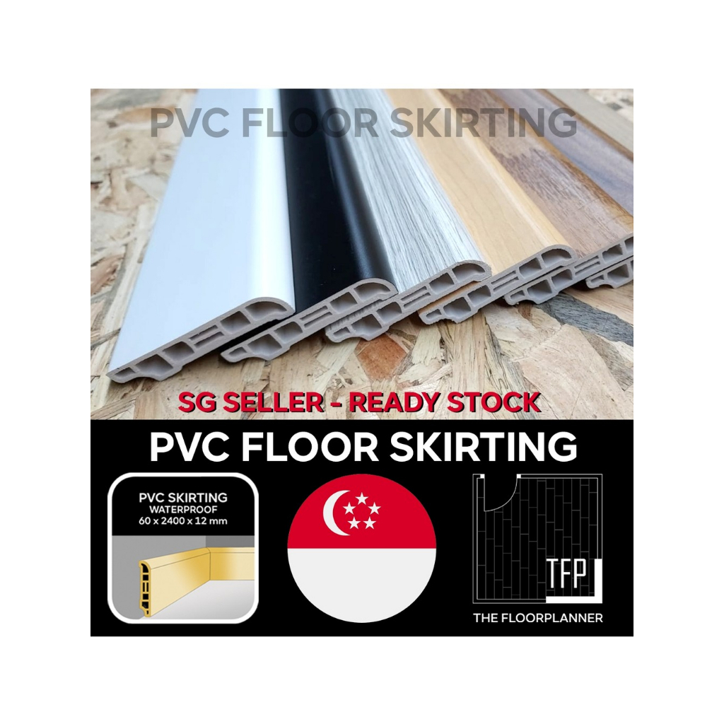 [SG Seller] PVC Skirting | Floor Accessories | Floor Skirting | Wall ...