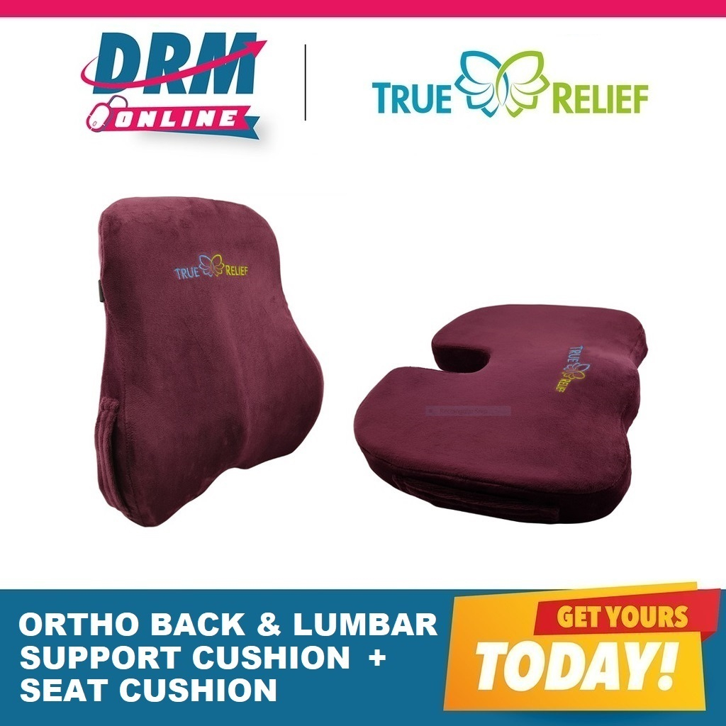 Official Distributor | True Relief Combo - Memory Foam Ortho-Back ...
