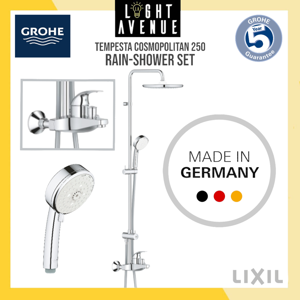 Grohe Tempesta Cosmopolitan System 250 Rain-Shower Set (26674000 ...