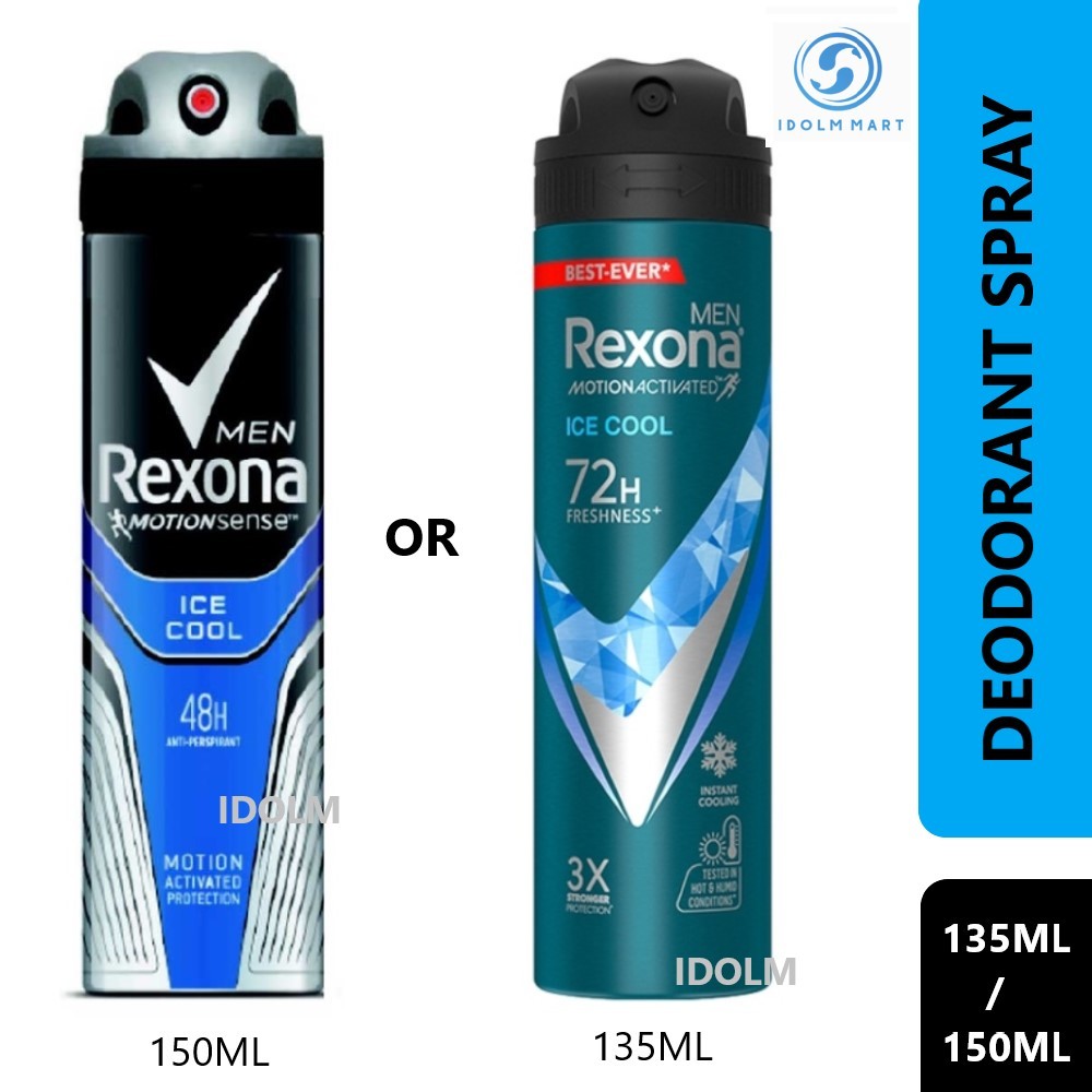 Rexona Deodorant Men Ice Cool Spray 135ML/ 150ML | Shopee Singapore