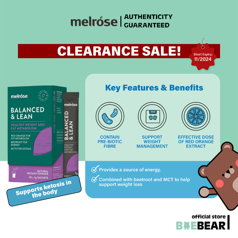 【Australia No.1】Melrose ESSENTIAL NUTRIENTS+ BALANCED AND LEAN 30 X 3G ...