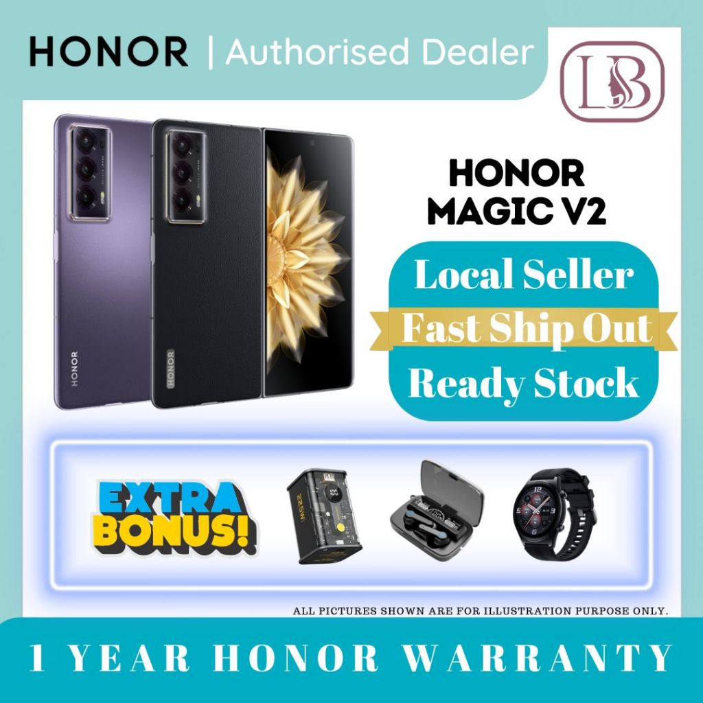 HONOR MAGIC V2 Fold Phone | 5G | 16GB+512GB | New Launch with Exclusive ...