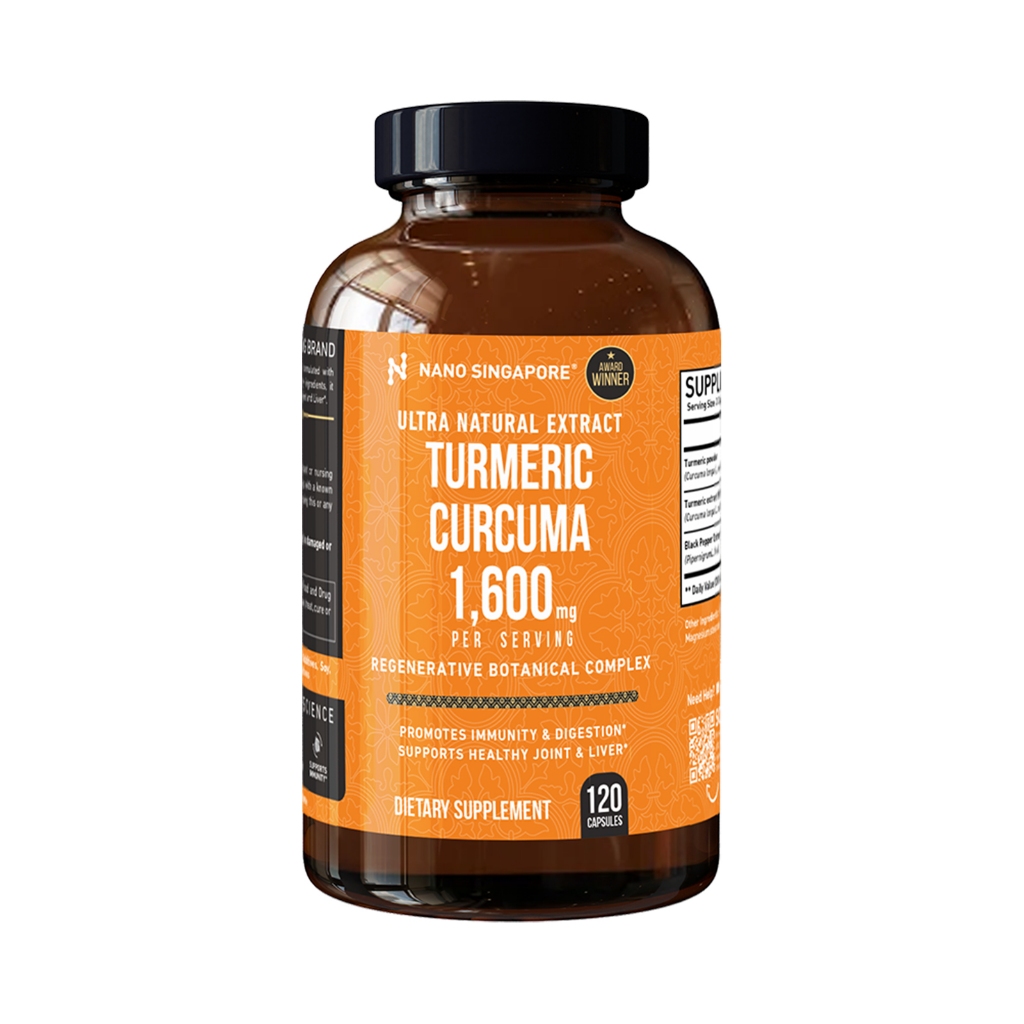Turmeric Curcuma 1,600mg, 120 Capsules | Shopee Singapore