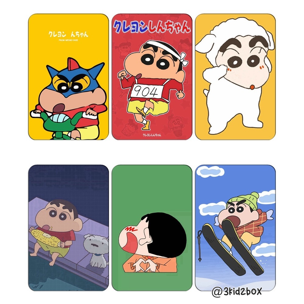 Shin Chan Ezlink Card Sticker Protector Cartoon Stickers | Shopee Singapore