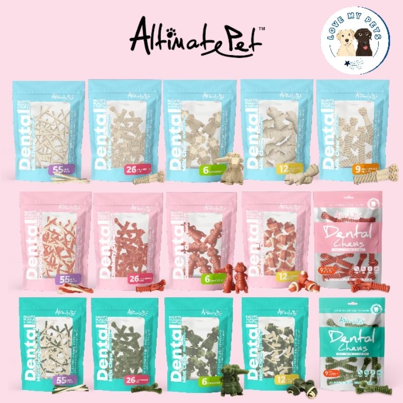 [Mix Bundle] Altimate Pet Dental Chew - Cranberry/Milk/Mint 150g ...