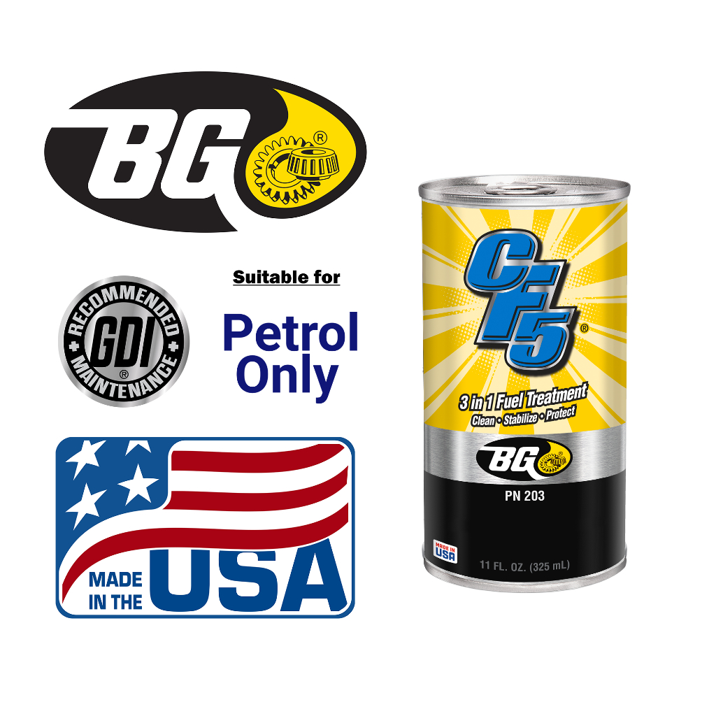 BG CF5® Premium Fuel Additives 6 oz. (177mL) & 11 oz. (325 mL) Made in USA | Shopee Singapore
