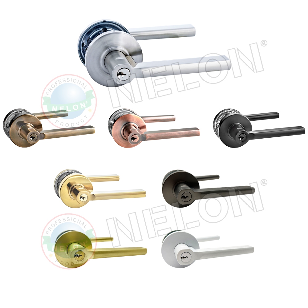 NELON Tubular Lever Door Lock 12081 (Entrance / Bedroom / Room / HDB ...