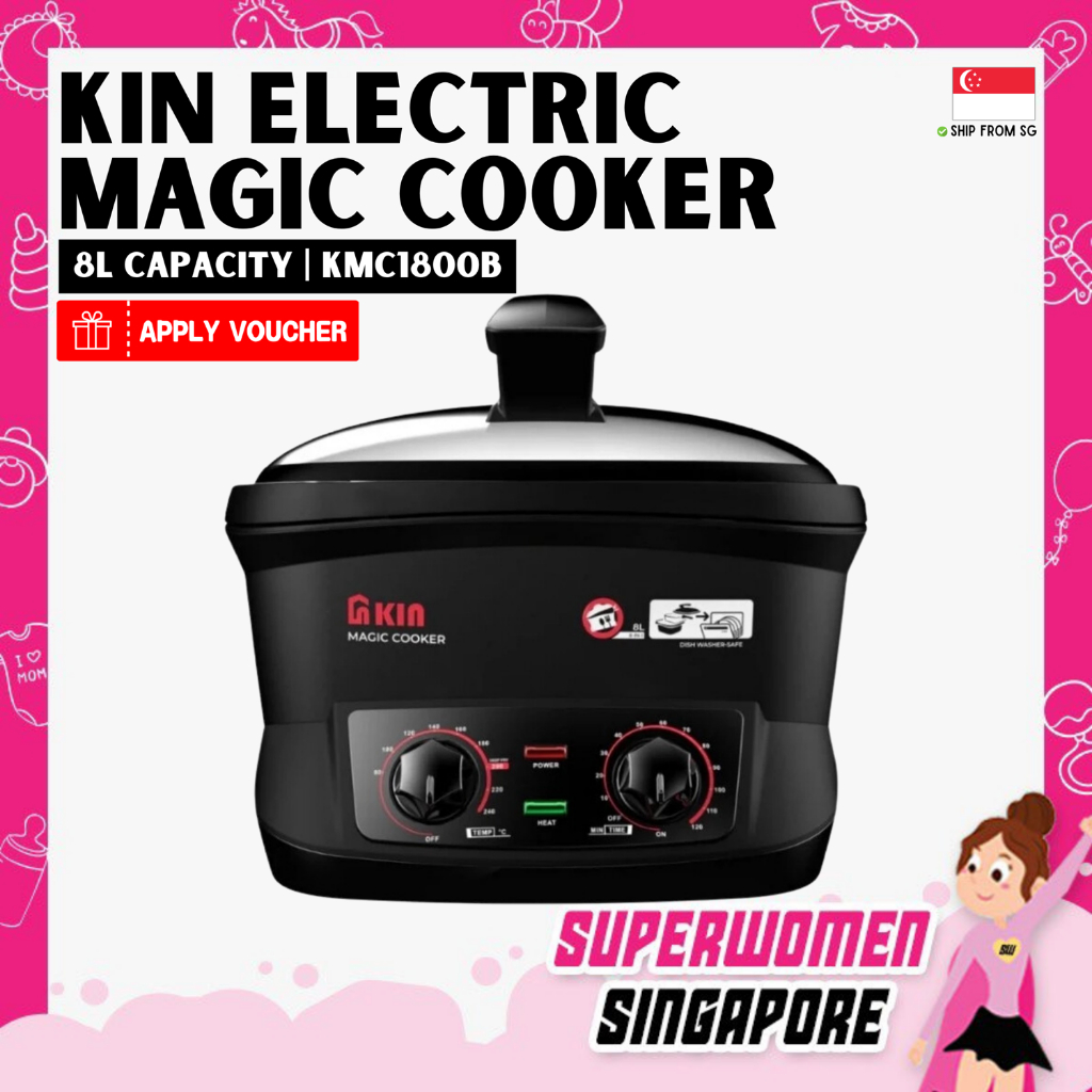KIN Electric Magic Cooker | 8L Capacity | E-Shaped Patented Thermal ...