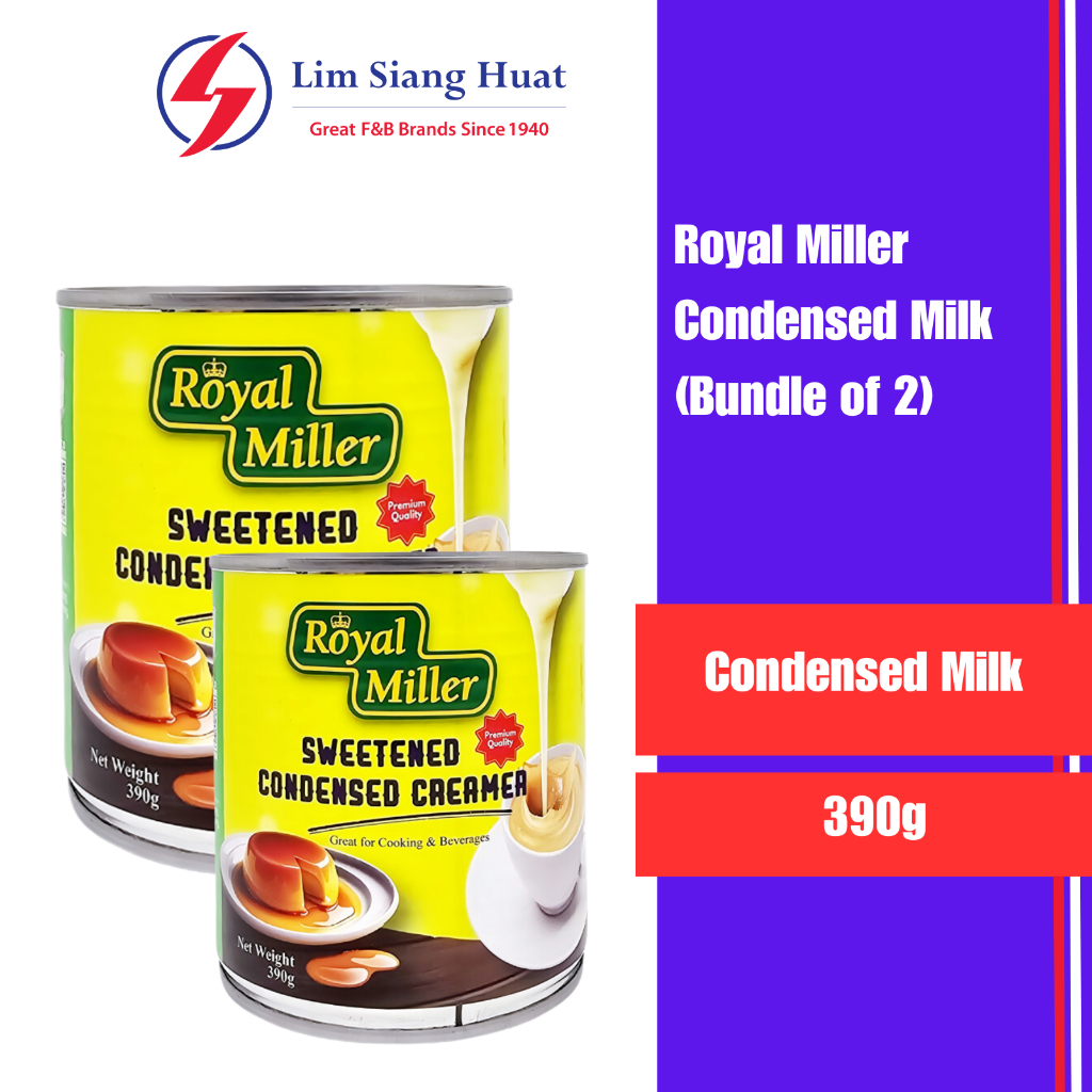 [BUNDLE OF 2] Royal Miller Condensed Milk 390g | Shopee Singapore