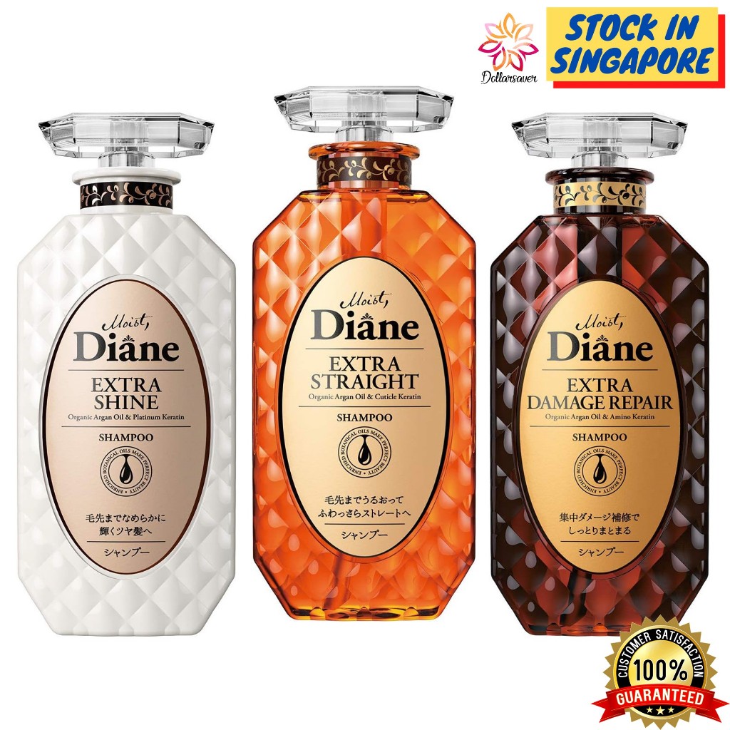 Moist Diane Shampoo Treatment Extra Straight / Extra Damage Repair ...