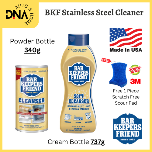 Bar Keepers Friend Stainless Steel Barkeeper Pot Pan Shower Tap Multi ...