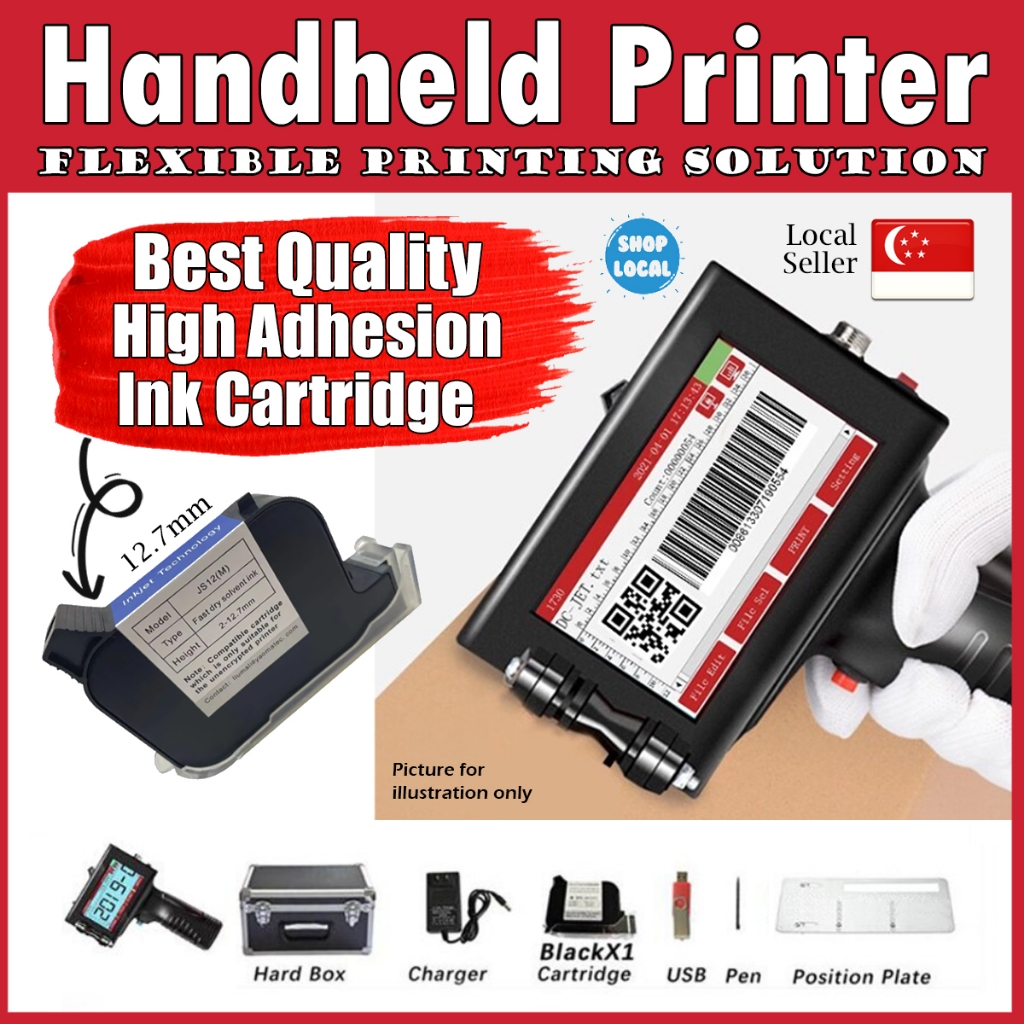 Expiry Date Batch code Printer handheld Inkjet 12.7mm online variable ...
