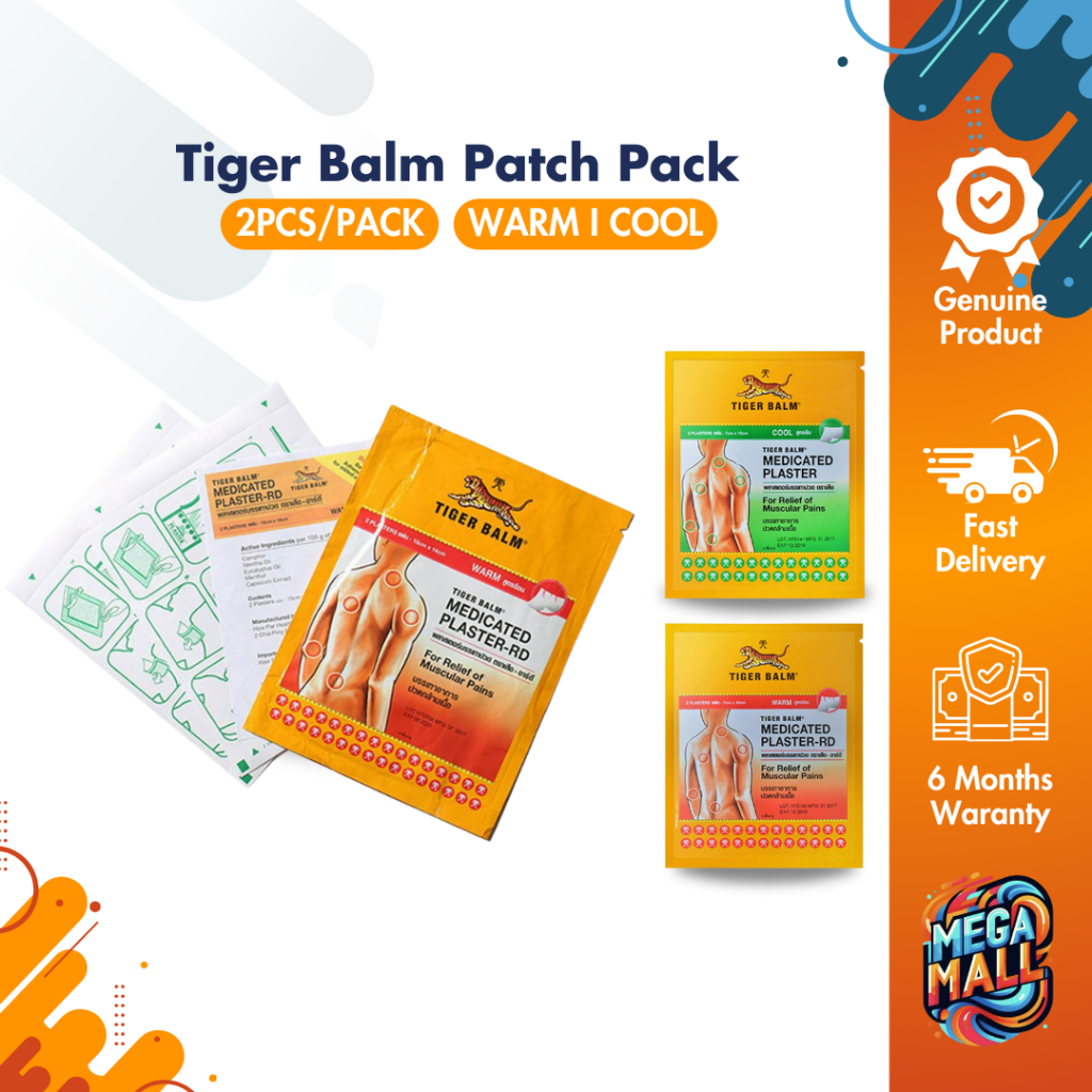 Tiger Balm Medicated Plaster - Soothing Cool & Warm Patch | Shopee Singapore