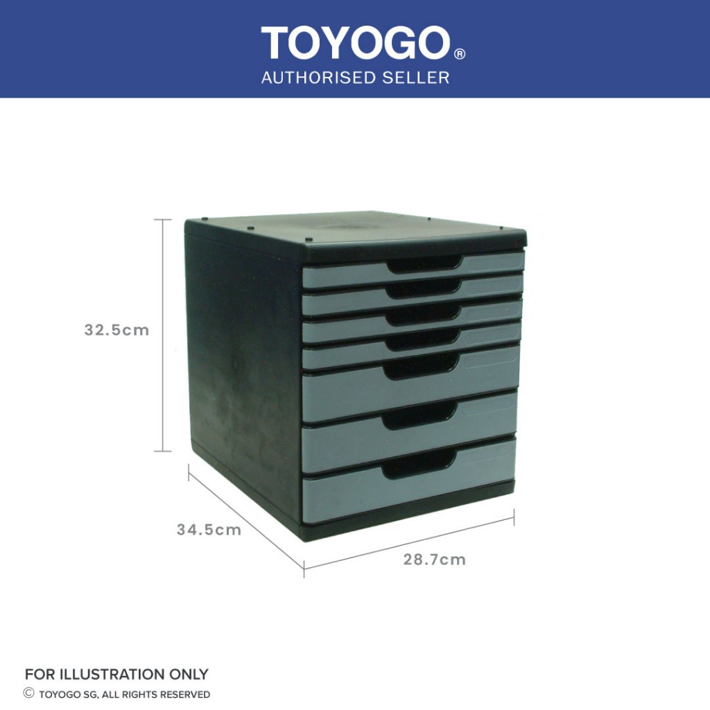TOYOGO Space-Saving Desktop Drawer Cabinet (714-7) | Shopee Singapore