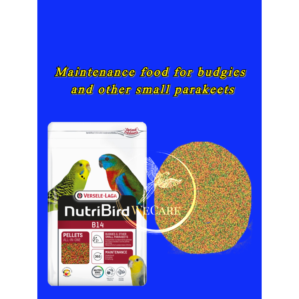 Versele-Laga Nutribird B14 pellets all-in-one (800g, 1kg, 3kg), Parrot ...