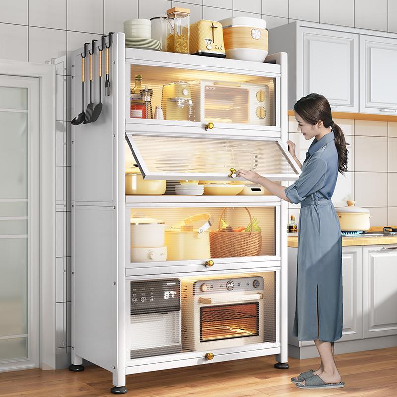 Kitchen storage cabinet Multi-layer household storage cabinets dust ...
