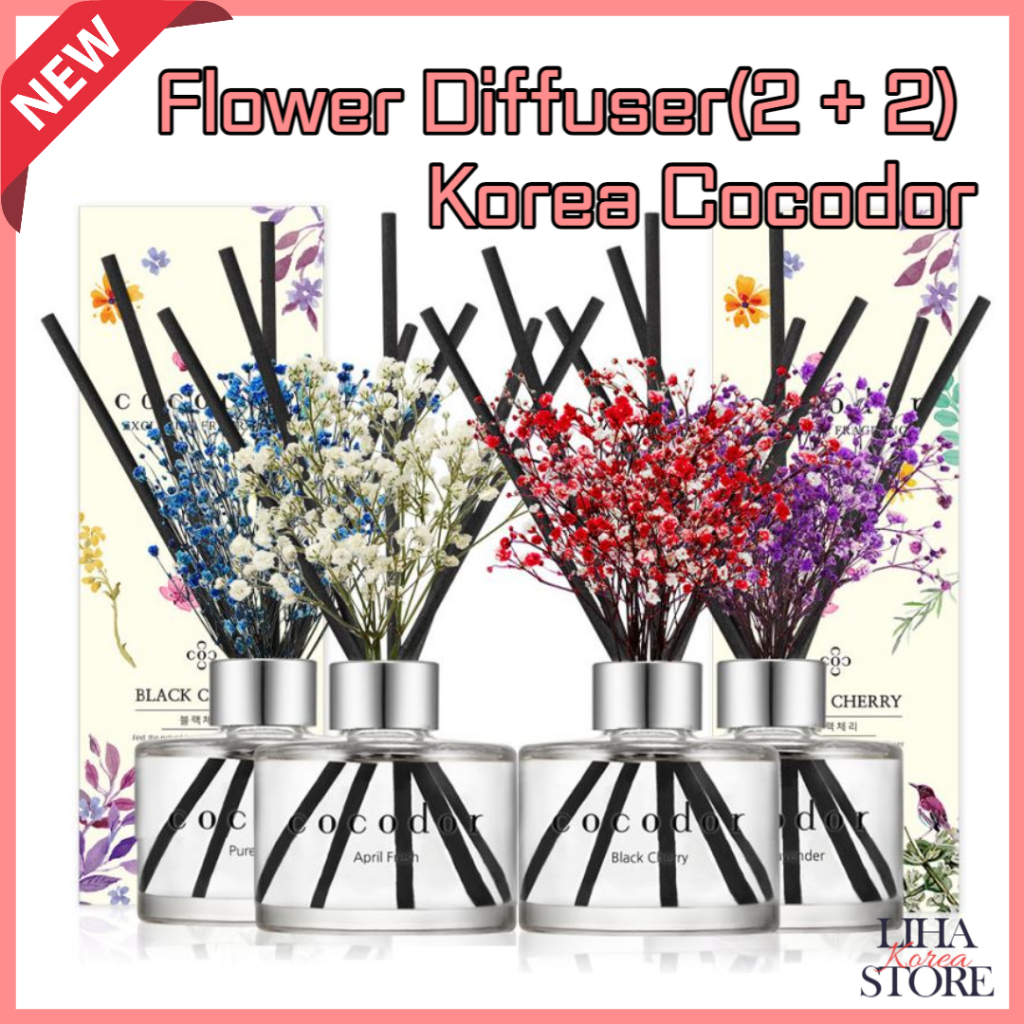 (2+2)120ml 4PCS Korea Cocodor Flower Diffuser Flower set Housewarming ...