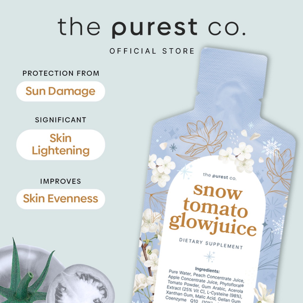 Purest Co Snow Tomato Glowjuice 1000mg White Tomato Extract (Skin ...