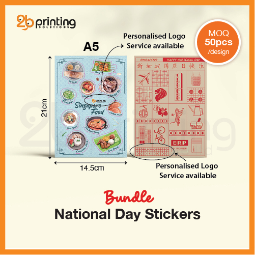 【2B】SG National Day A5 Stickers Sheet Kindergarten School Event ...