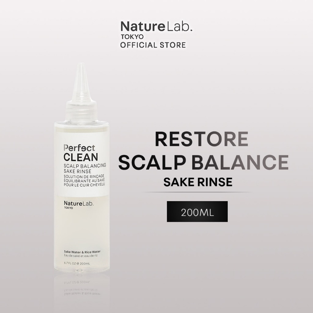 NatureLab Tokyo Perfect Clean Scalp Balancing Sake Rinse 200ml | Shopee Singapore