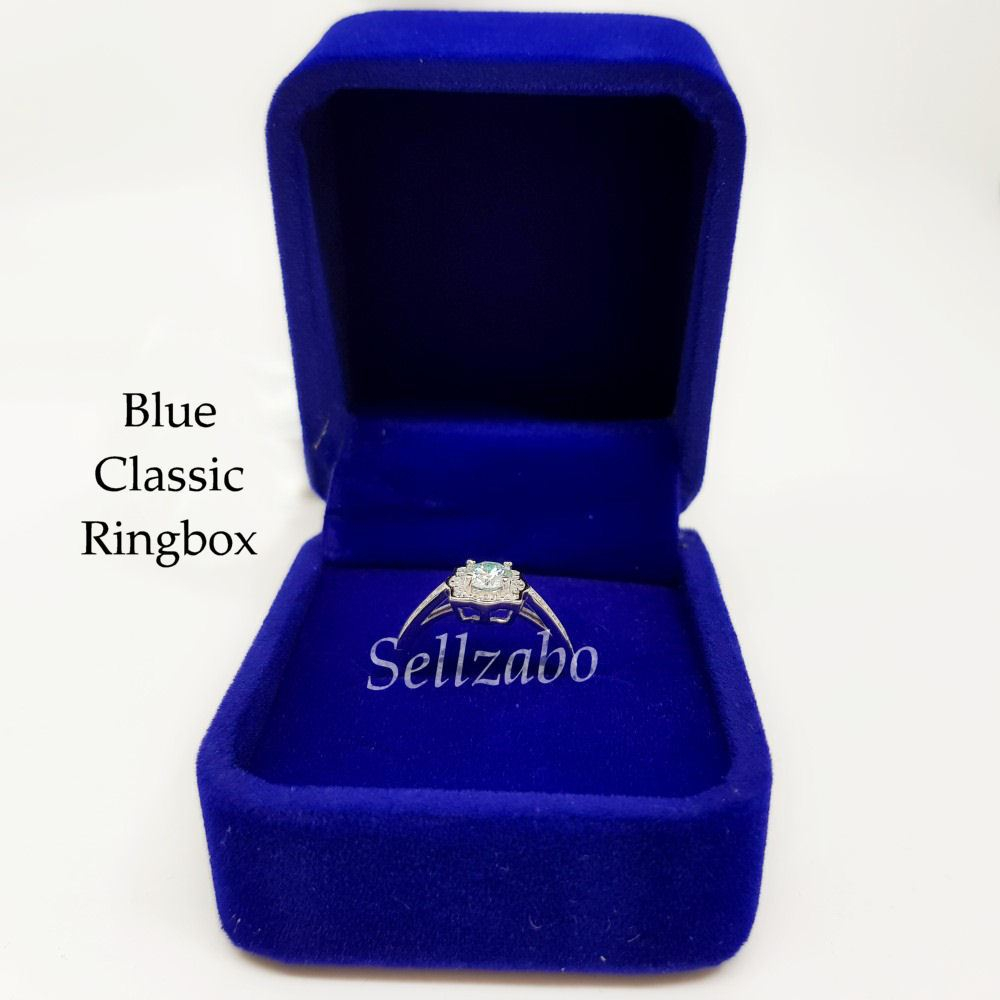 #A Single-Slot Royal Blue Ring Box Case Ringcases Ringboxes RingBox ...