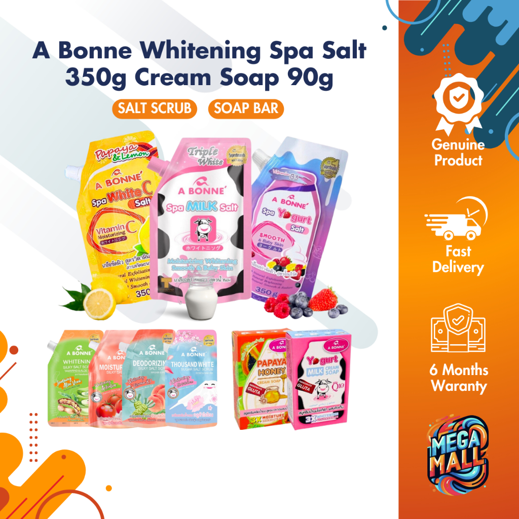 A Bonne Whitening Spa Salt 350g - Whitening Exfoliating Body Scrub ...