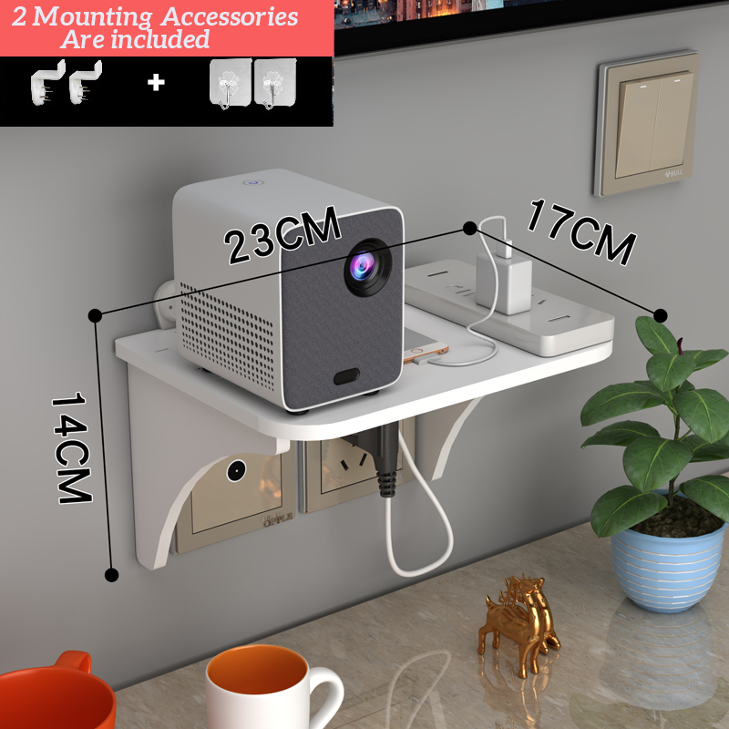 [SG] 39CM Wall Shelf Rack No Drill Wall Mounted Shelf WIFI Router ...