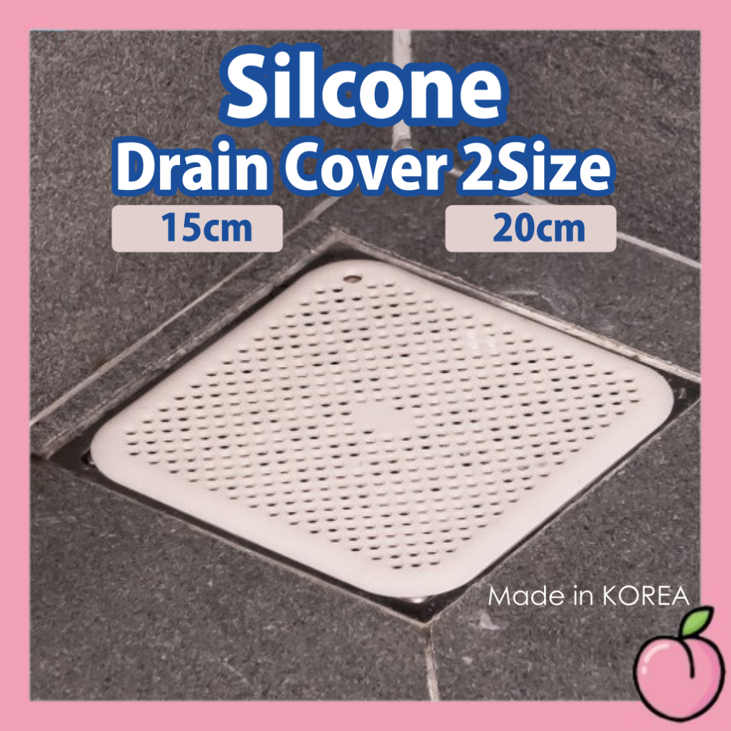 [KOREA] Silicone Drain Cover 2Size (15cm*15cm / 20cm*20cm )/ Drain ...