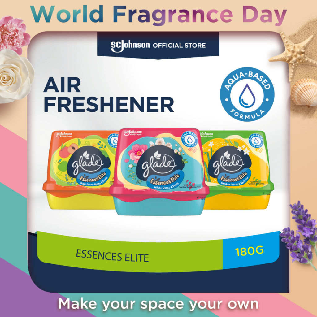 Glade Scented Gel Essences Elite 180g (Assorted Scents) | Shopee Singapore