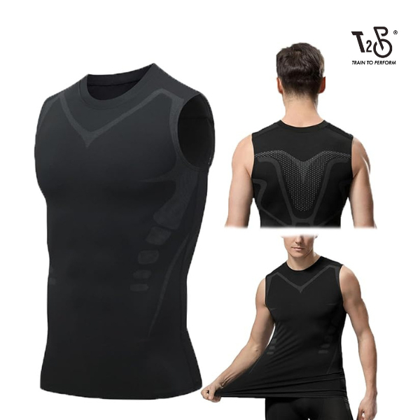 T2P Ionic Shaping Vest Compression Singlet Comfortable Tank Top Ice ...