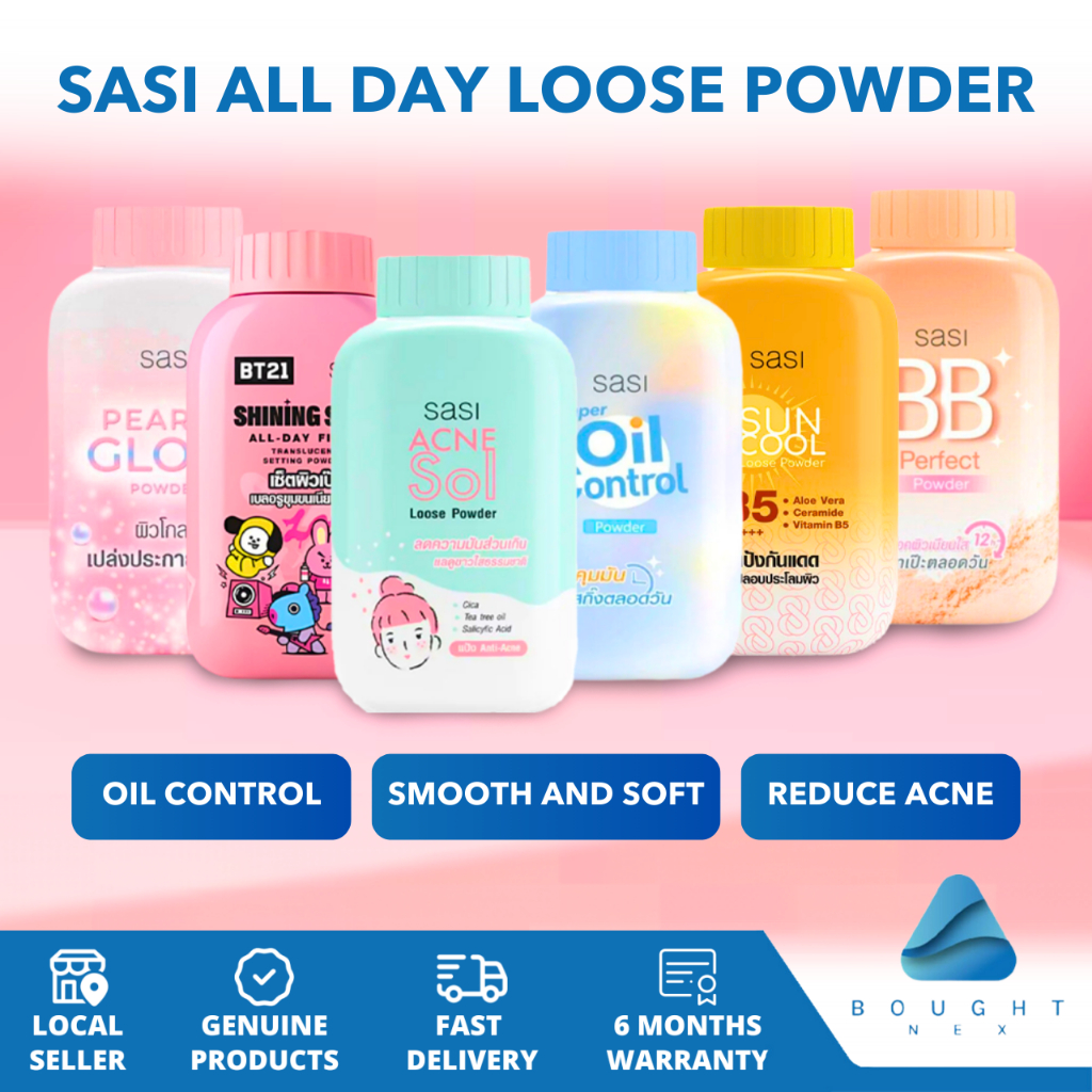 Sasi All Day Loose Powder – Long Lasting, Lightweight, Oil Control ...