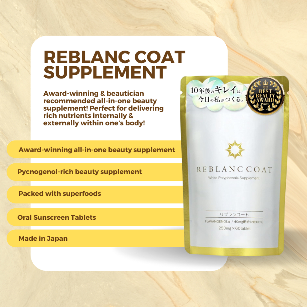 Reblanc Coat White Polyphenol Beauty Supplement (Sunscreen Oral Tablets ...