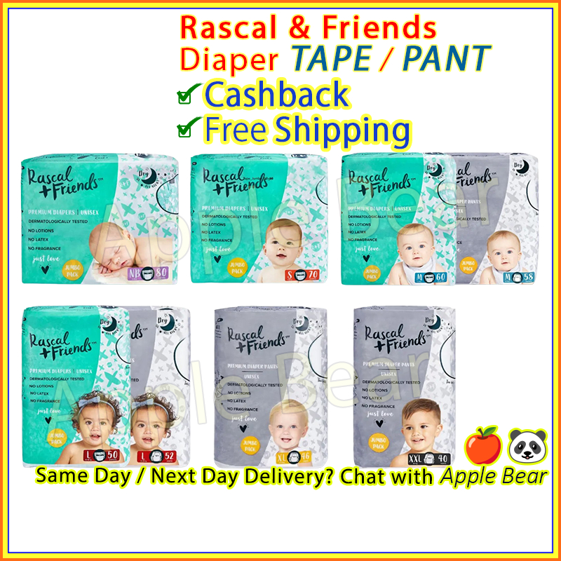 Rascal+Friends 🍎 Rascals RF Normal/Cocomelon Cartoon XXXL 3XL Tape Pant ...