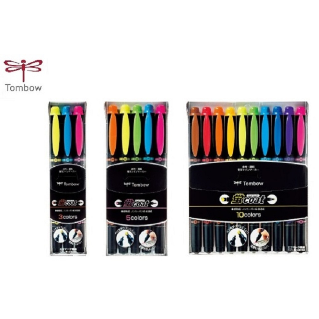 Tombow Kei Coat Double-Sided Hi-lighter WA-TC sets (Made in Japan ...