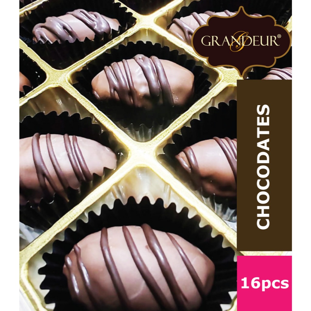 [RAYA] GRANDEUR Milk Chocodates with Roasted Almond Coklat Kurma Badam ...
