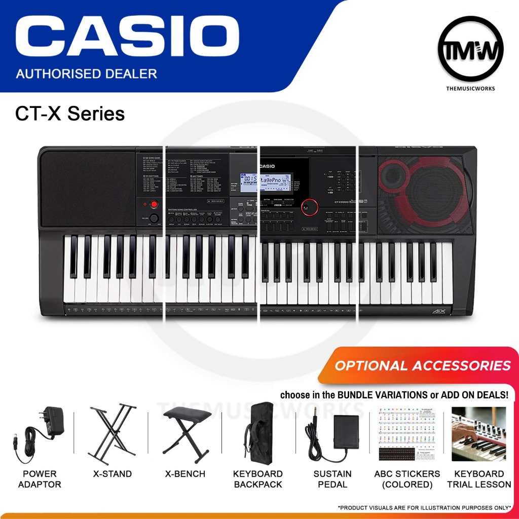 Casio CTX5000 CTX3000 CTX800 CTX700 Digital Arranger Keyboard CT X5000 ...