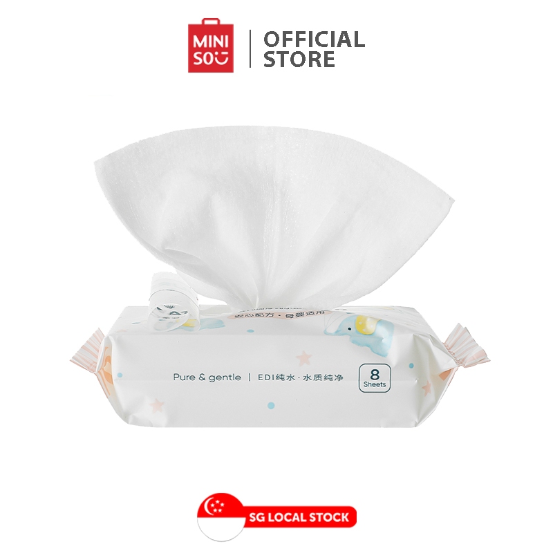 Miniso Wet Wipes (BT-21 Mini Wipes/We Bare Bears 4.0/Aloe/China Panda ...