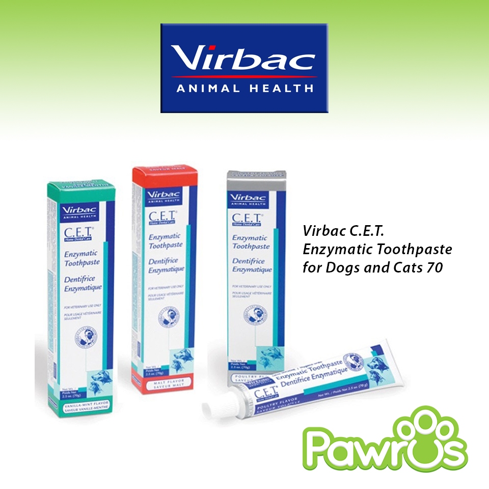 Virbac C.E.T. Enzymatic Toothpaste for Dogs and Cats 70G | Shopee Singapore