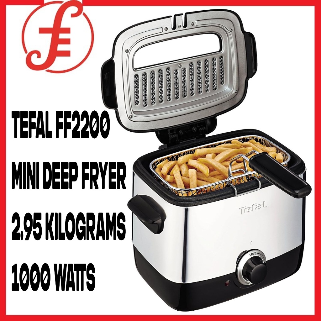 Tefal FF2200 Mini Deep Fryer 2.95 kilograms 1000 WATTS | Shopee Singapore