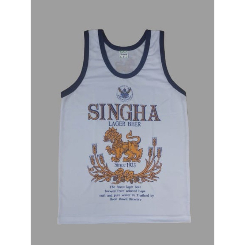 Men Thai Thailand - singha logo cotton singlet, t shirt, casual wear ...