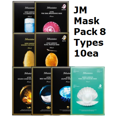 JM Solution Active Solution Mask Pack (8 types) 10ea (SOS Ringer, Pink ...