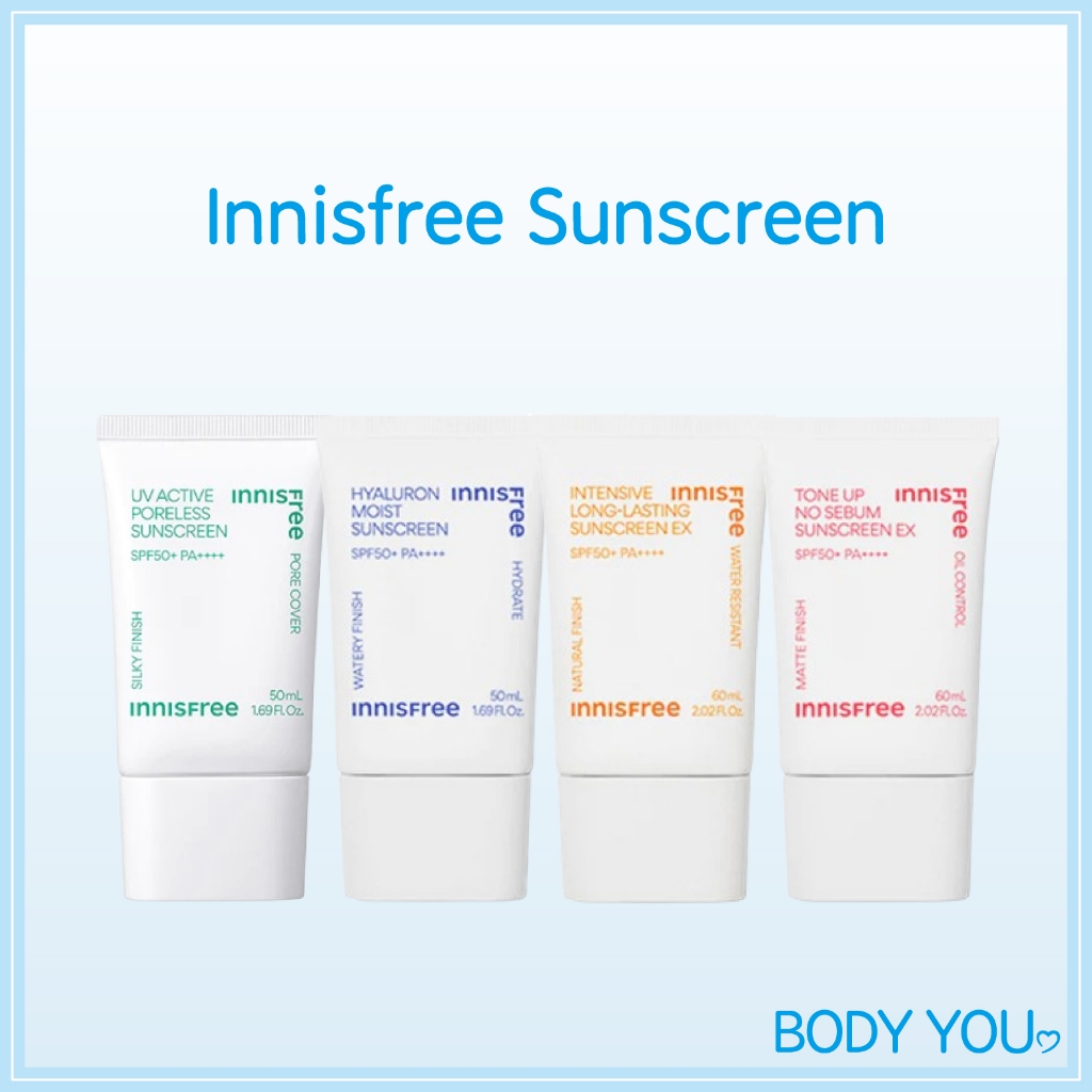 [Innisfree] Sunscreen Collection / UV Active Poreless 50ml, Intensive ...