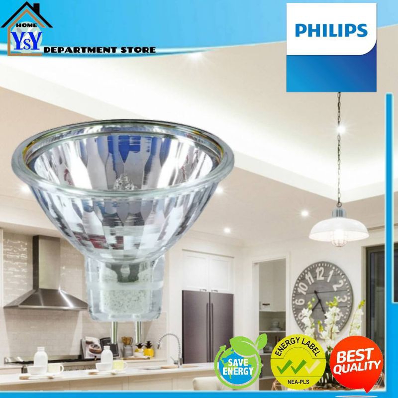 PHILIPS®-ESSENTIAL HALOGEN GU5.3/MR16 12V 35W | 50W DICHROIC REFLECTOR ...