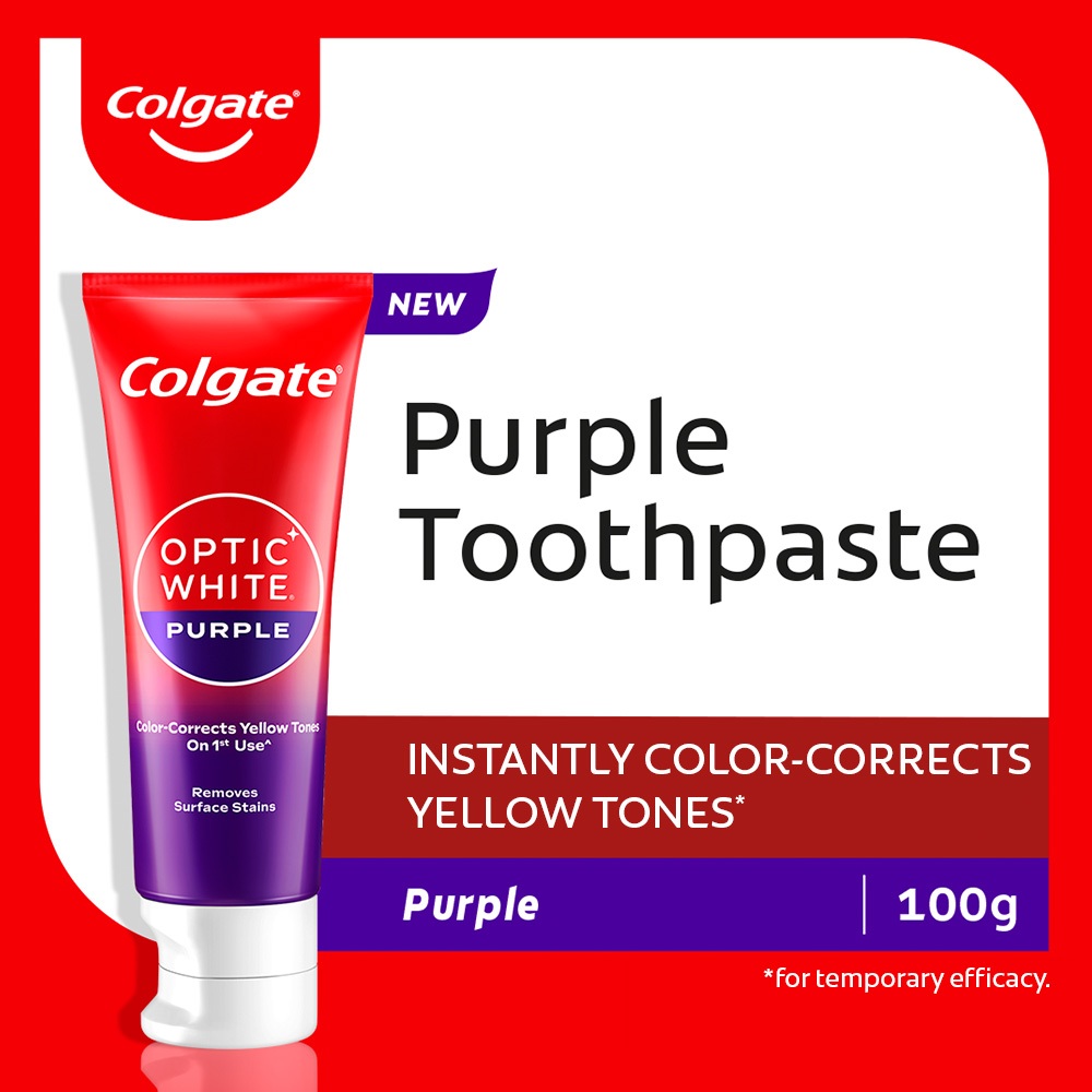 Colgate Optic White Purple (100g) | Shopee Singapore
